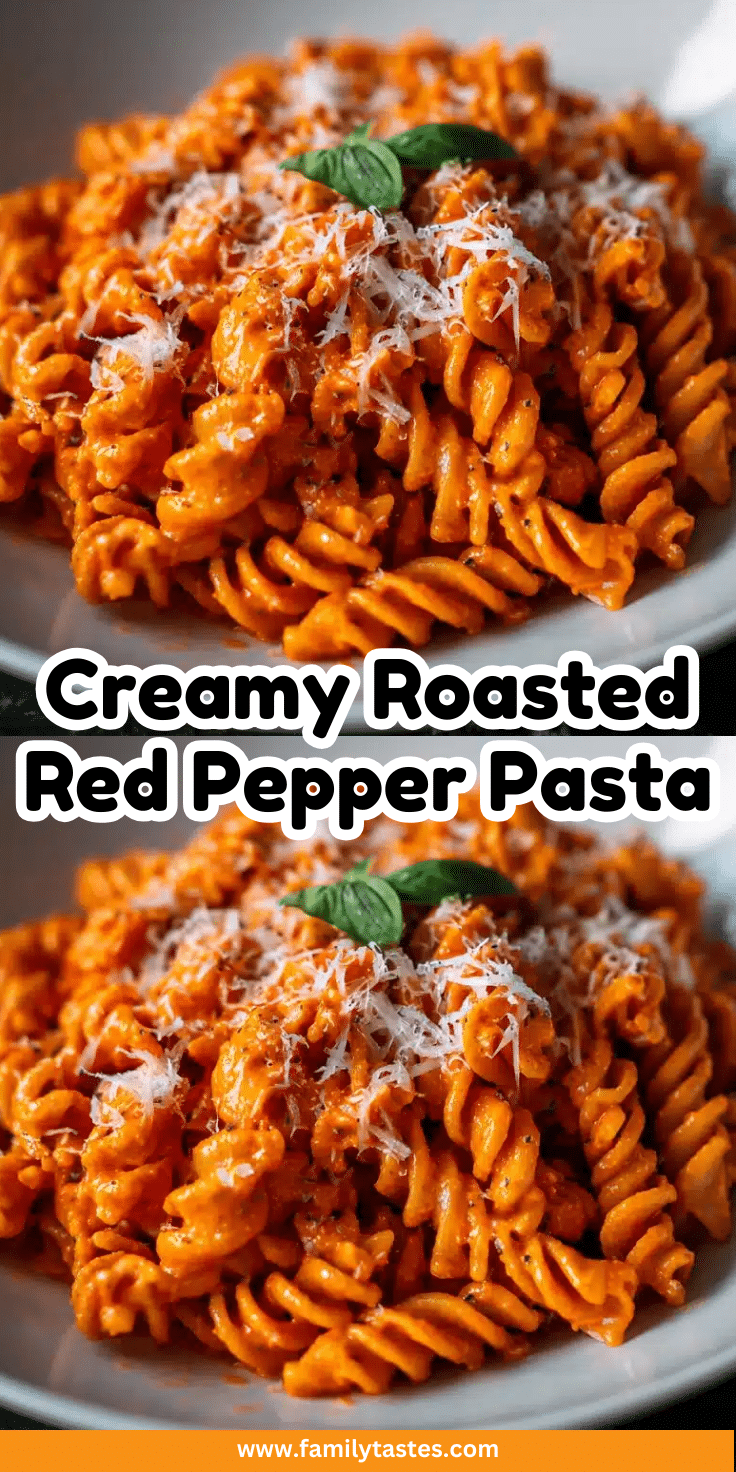 Creamy Roasted Red Pepper Pasta Recipe in Just 30 Minutes