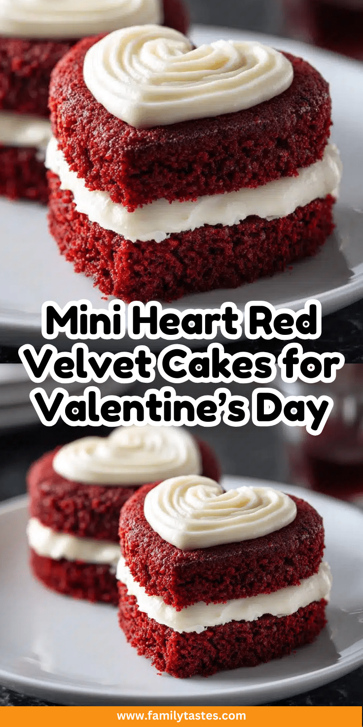 14 Delicious Mini Heart Red Velvet Cakes for Valentine's Day Bliss