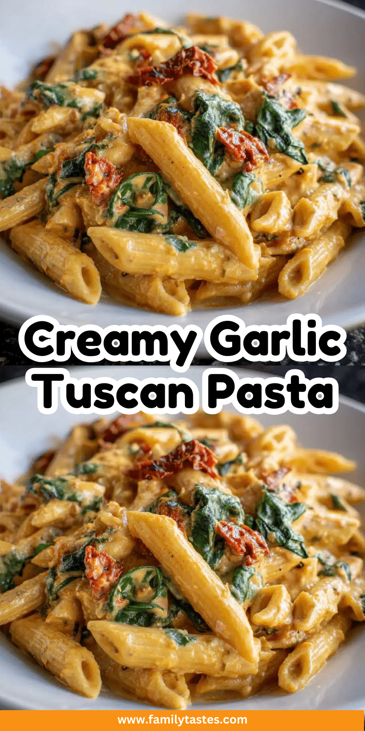 Ultimate 30-Minute Creamy Garlic Tuscan Pasta Perfection